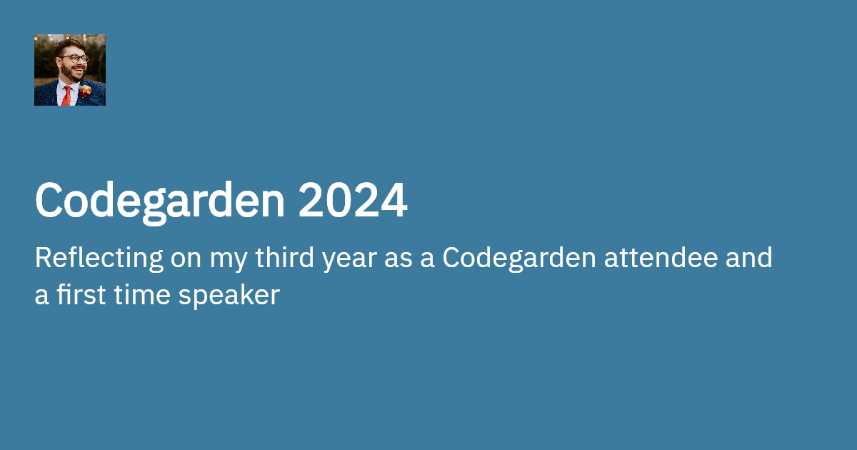 Codegarden 2024 - Rick Butterfield