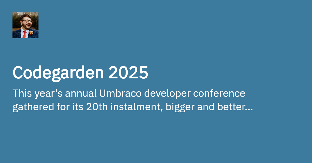Codegarden 2025 - Rick Butterfield